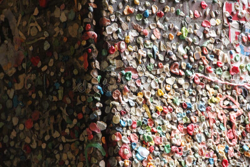 Seattle s Famous Gum Wall stock image. Image of disgusting - 40500899