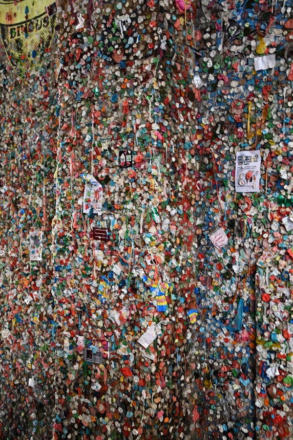 Gum Wall in Post Alley in Seattle, Washington Editorial Photo - Image ...