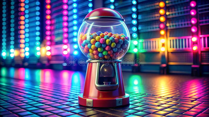 Gumball Arcade: a Retro Gumball Machine in a Classic Arcade Setting AI ...