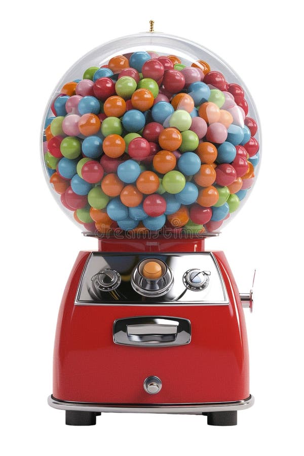 Gumball Machine Alone on Transparent Background Stock Illustration ...