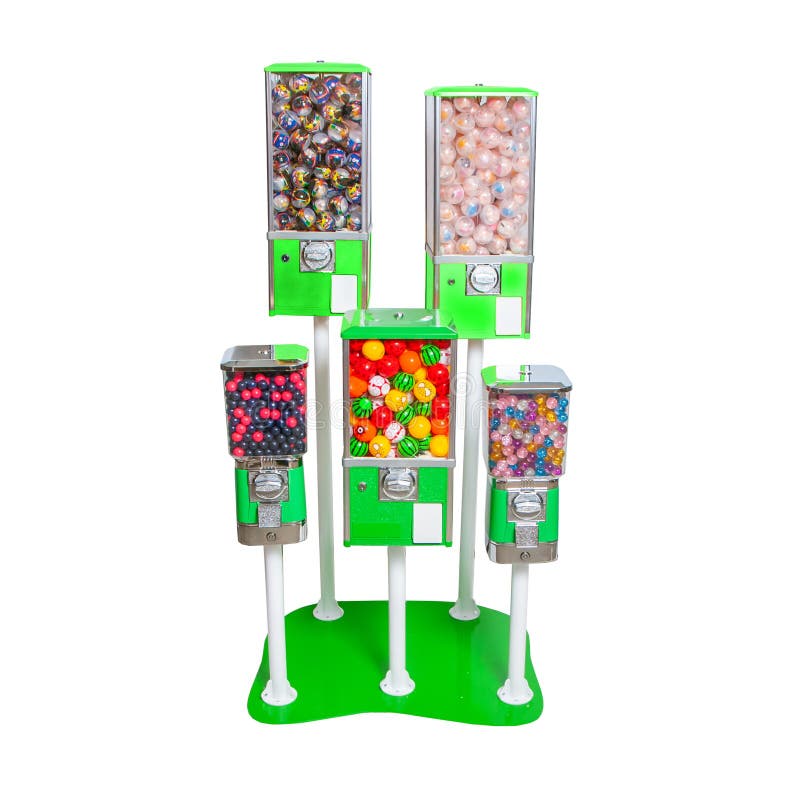 Gumball Vending Machine stock image. Image of bubble, multicolored ...
