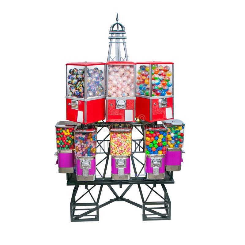 Gumball Vending Machine stock photo. Image of gumballs - 135537414