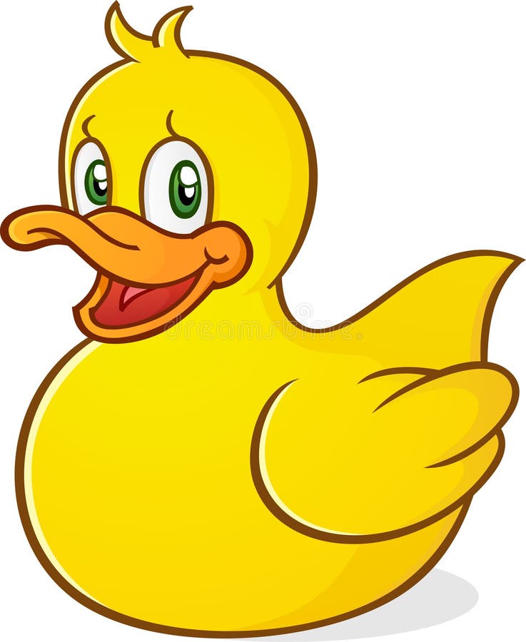 Gummi-Duck Cartoon Character Vektor Abbildung - Illustration von ...