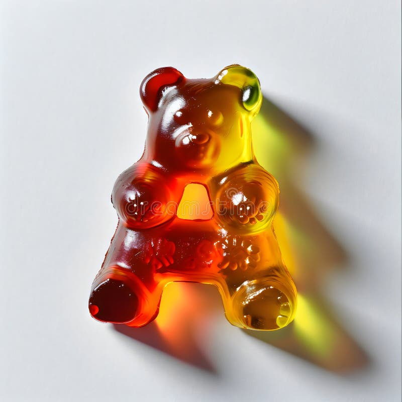 Gummy Bear Capital Letter a Stock Illustration - Illustration of vowel ...