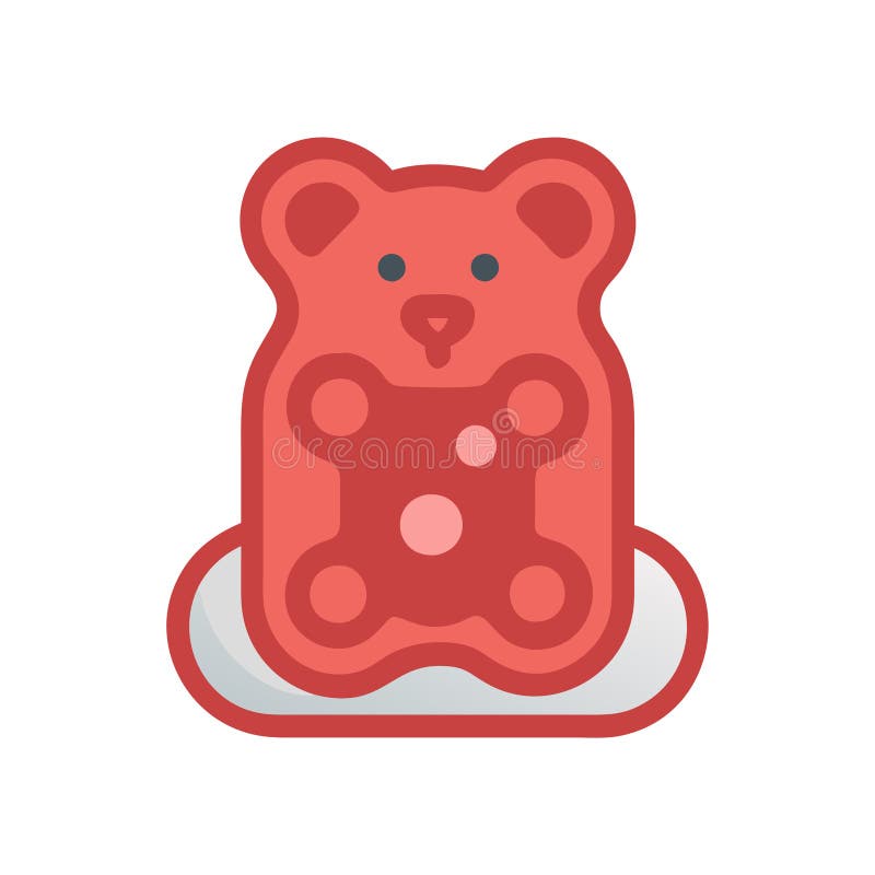 Gummy Bear Icon for Sweet Inspirations Stock Vector - Illustration of ...
