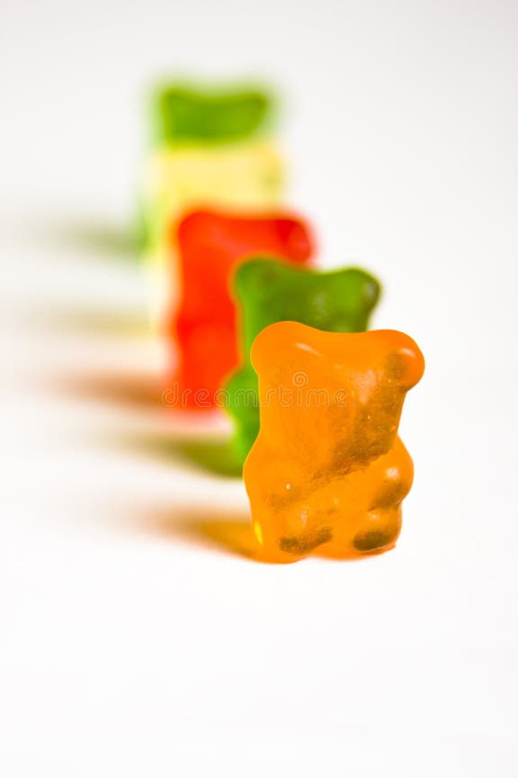 Gummy Bear Row 2 editorial stock photo. Image of sweet - 3829443