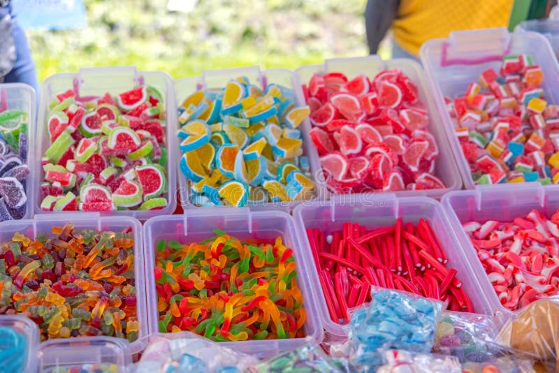 Gummy Candies Bulk stock image. Image of sugary, worms - 244992023