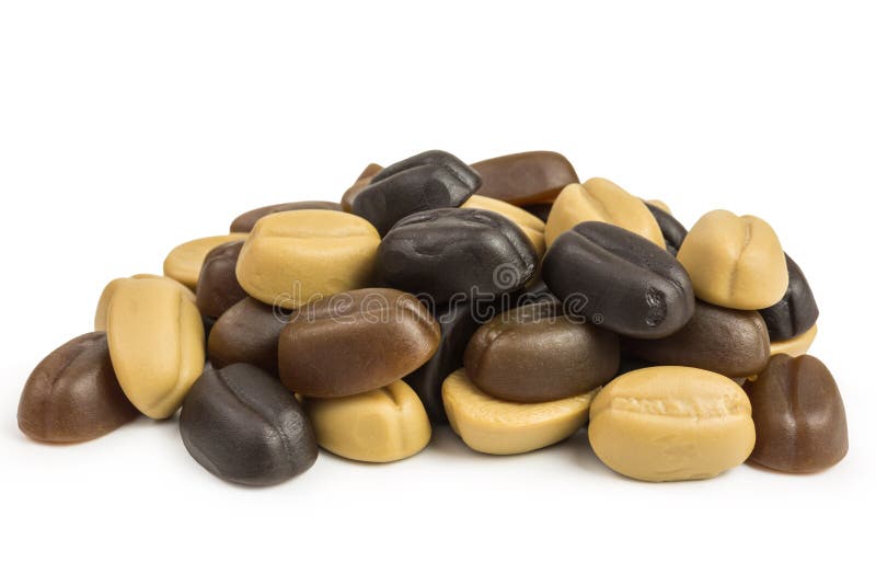 Gummy candy coffee beans stock image. Image of flavor - 84176877