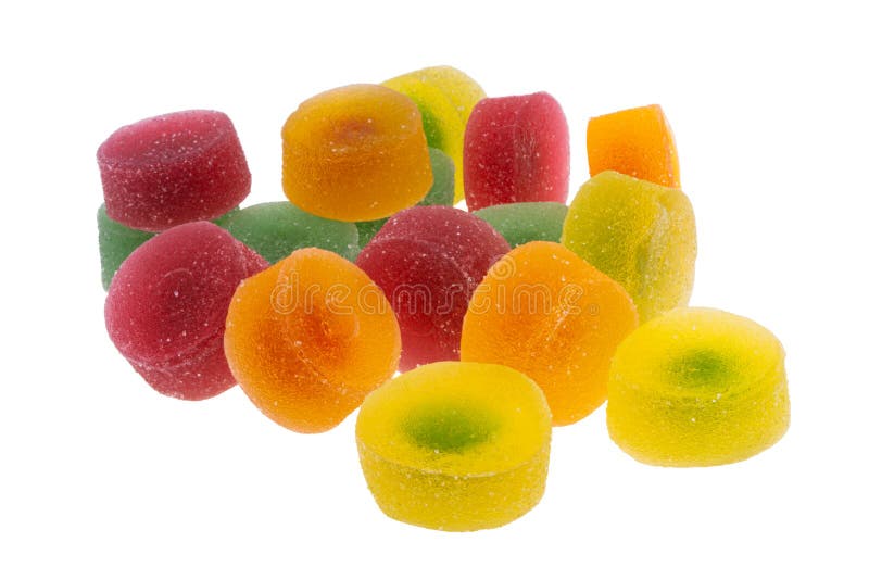 Gummy fruit sweets stock image. Image of flavor, gumball - 1315185