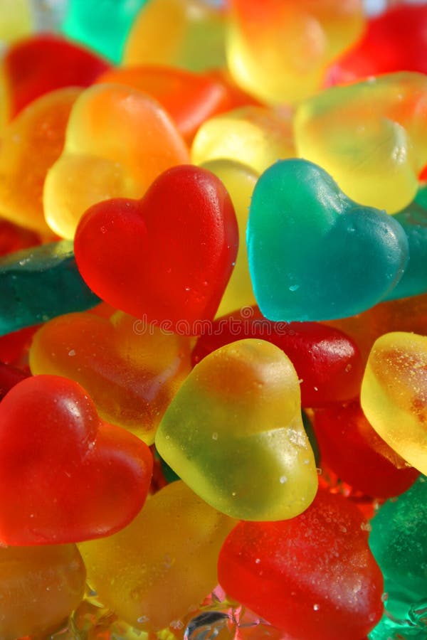 Gummy Hearts stock photo. Image of green, treats, gummy - 510354