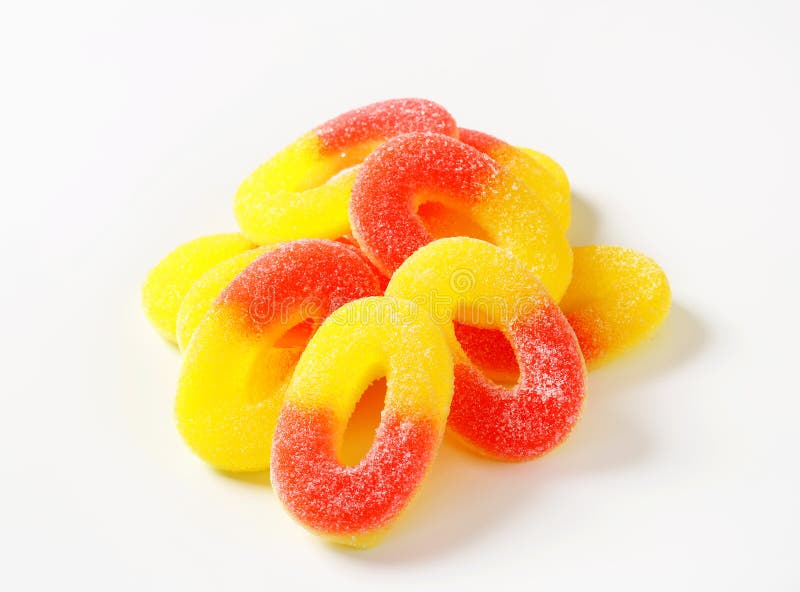 Gummy Rings stock image. Image of confection, confectionery - 43881787