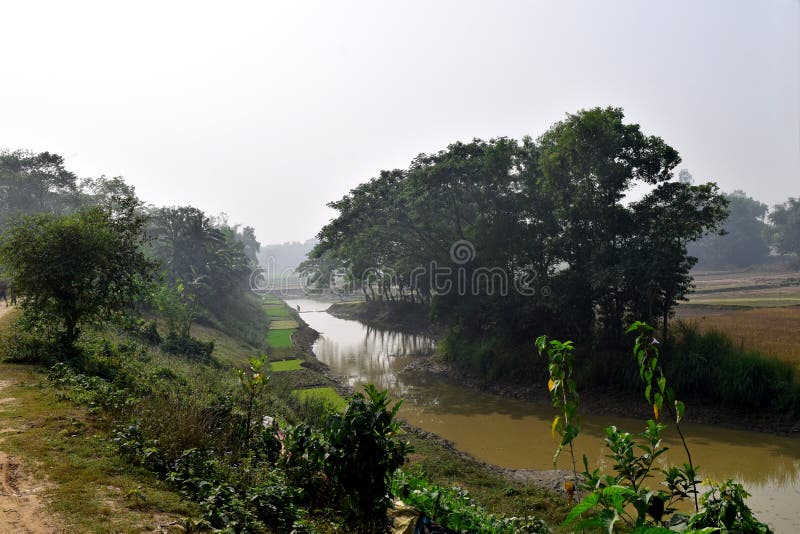 The Gumoti River in Bangladesh Stock Image - Image of green, gumoti ...