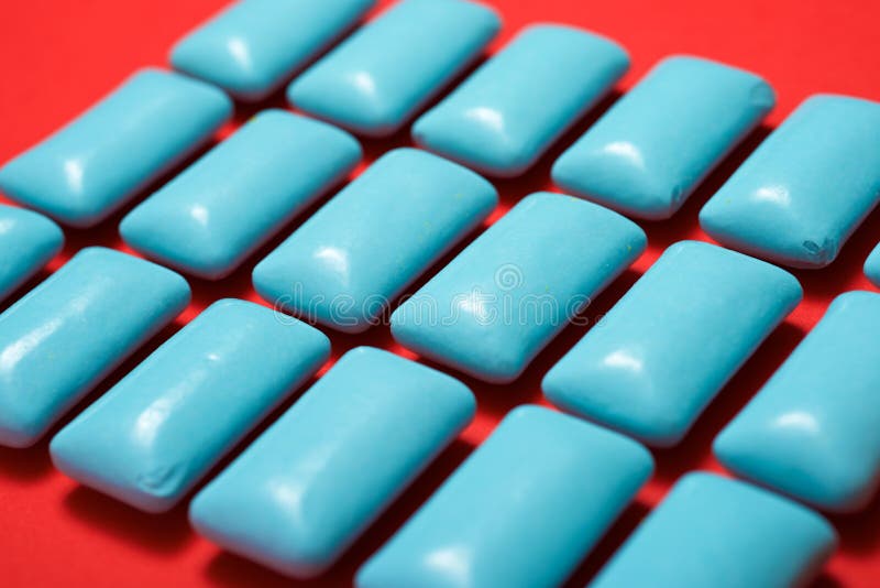 Gums on a table stock photo. Image of rectangular, still - 236516924