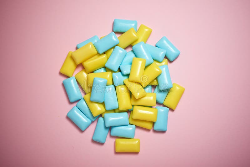 Gums on a table stock image. Image of chewing, chew - 230897135