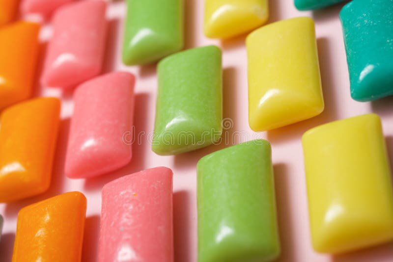 Gums on a table stock image. Image of bauble, rectangular - 234083973