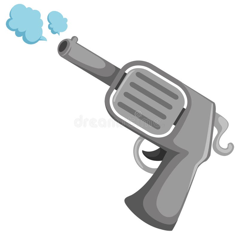Hand Holding Revolver in Front View Stock Vector - Illustration of ...