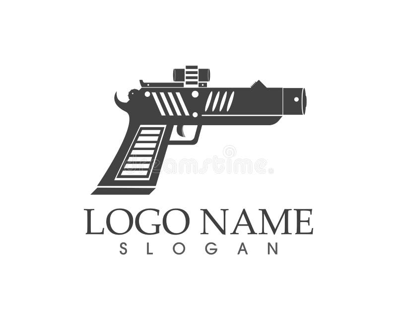 Gun army icon logo vector stock vector. Illustration of army - 121618745