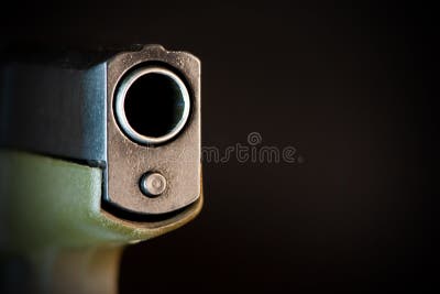 Gun barrel stock photo. Image of pointing, defense, sights - 16287506