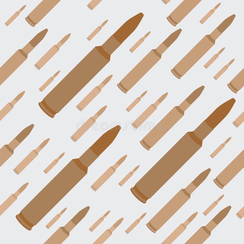 Bullets 3d Seamless Pattern. Texture of Military Ammunition Stock ...