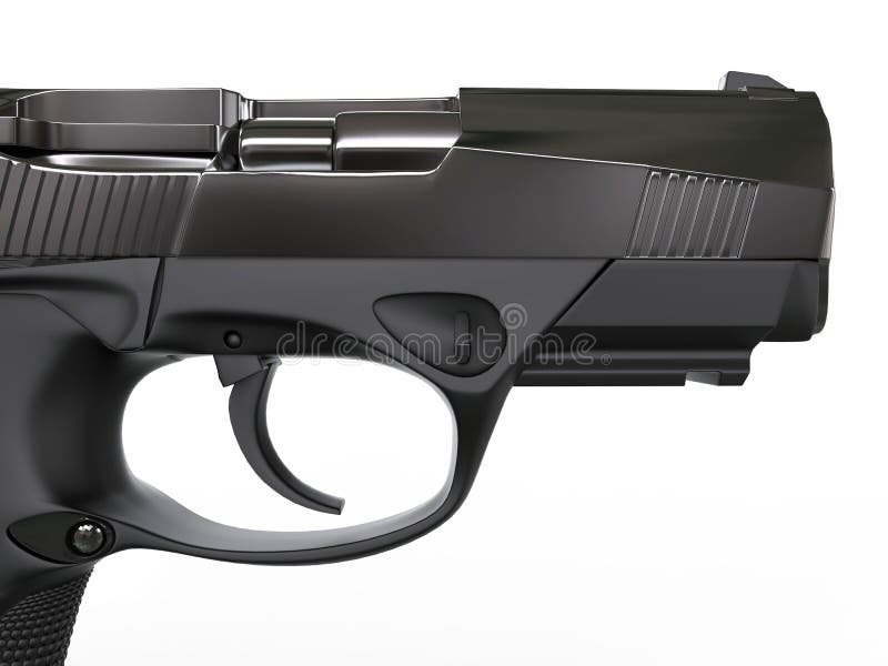 Shooting gun side view stock image. Image of police, pointing - 11743059