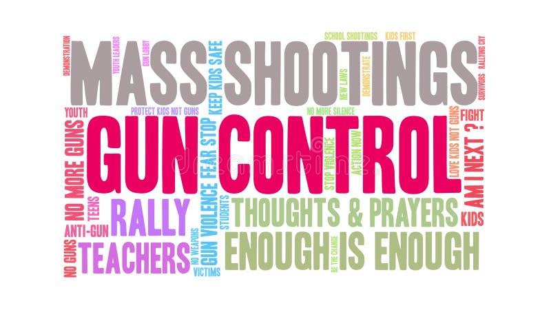 Gun Control Animated Word Cloud Stock Footage - Video of action ...