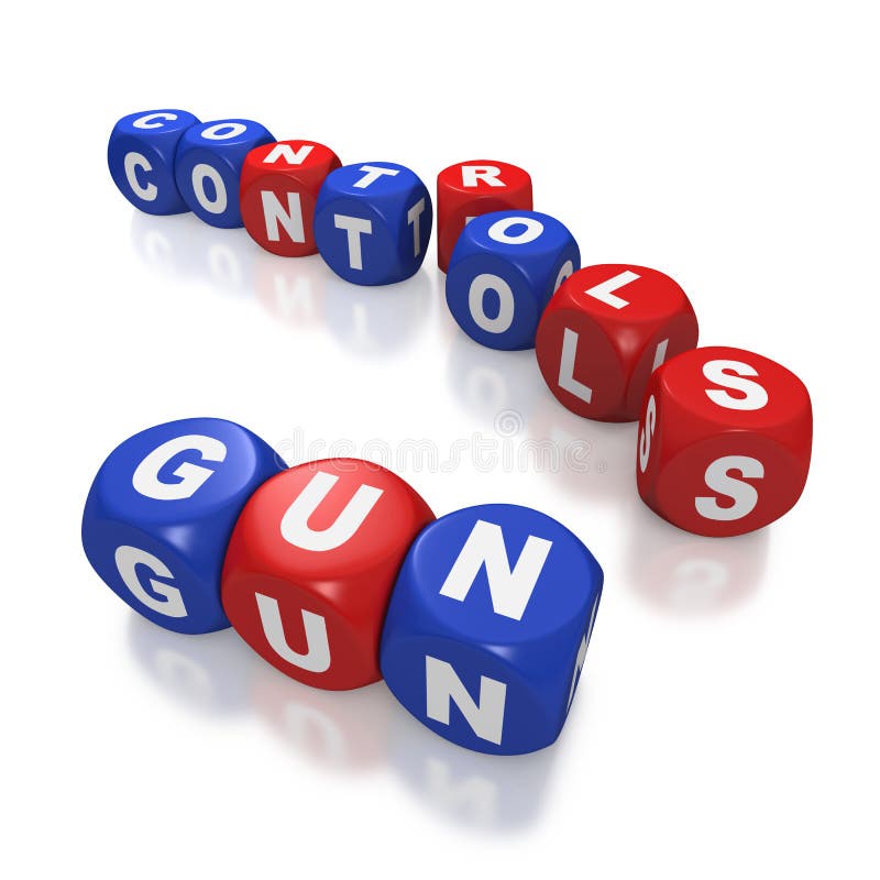 Gun Control Debate And Second Amendment Stock Illustration ...