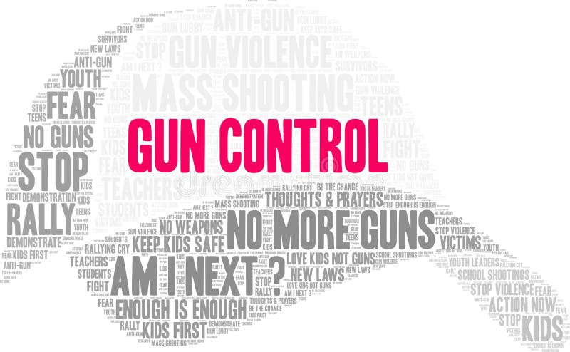 Gun Control Word Cloud stock vector. Illustration of survivors - 114098053