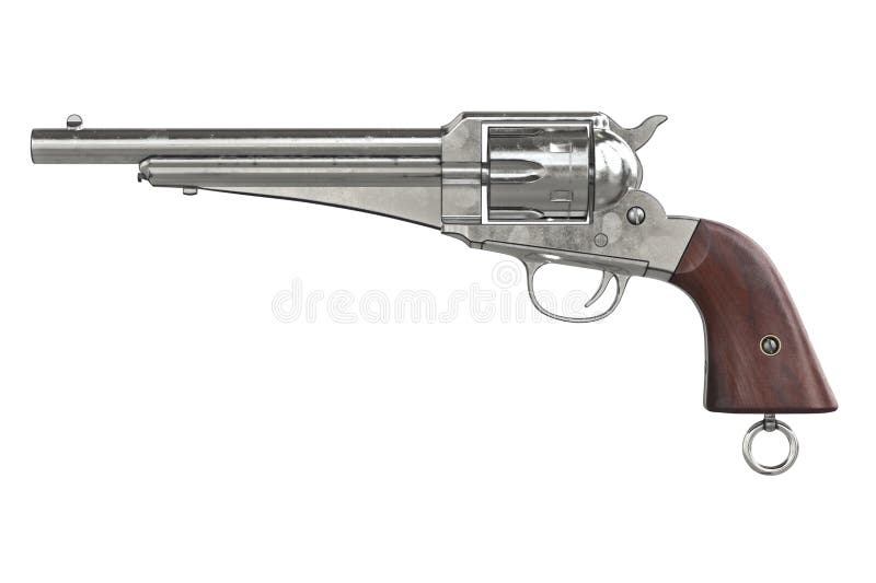 Gun Cowboy Weapon, Side View Stock Image - Image of vintage, revolver ...