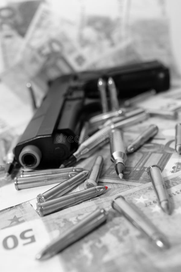 Gun crime 27 stock image. Image of gangster, bills, concept - 7954535