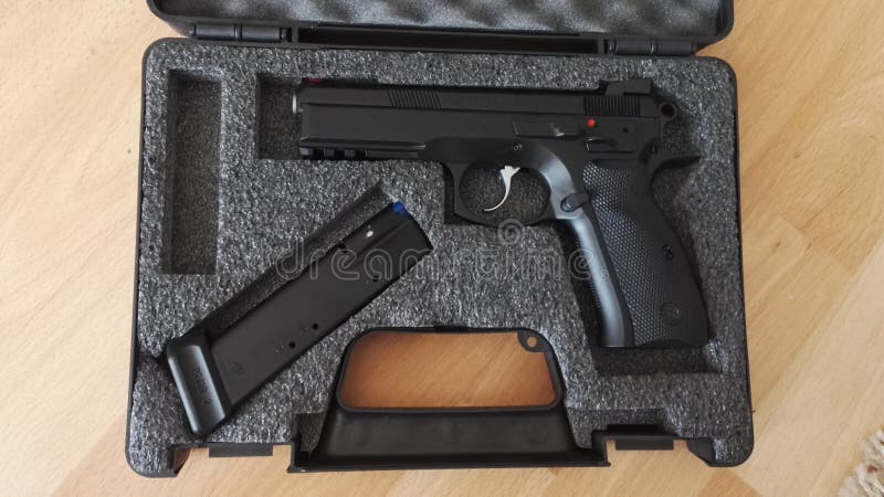 Gun CZ75 Shadow in Original Case Editorial Stock Photo - Image of sp01 ...