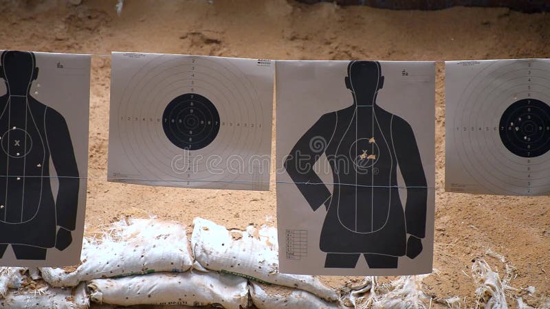 Gun fire target practice stock footage. Video of bullet - 49989238