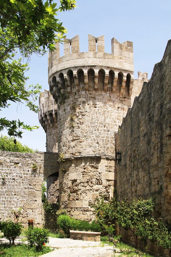 Gun Gate of Fortress Rhodes Stock Photo - Image of entrance, monument ...