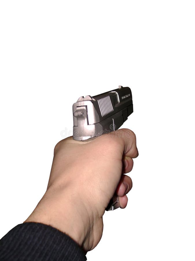 Gun in a hand stock image. Image of military, criminal - 1913497