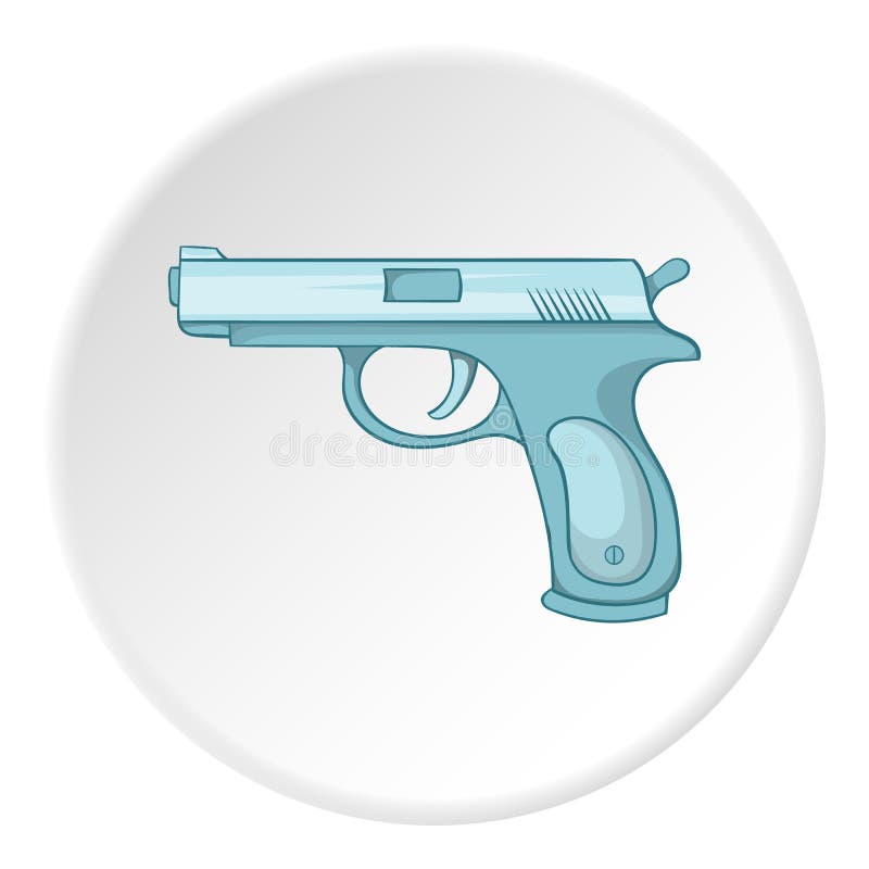 Gun icon, cartoon style stock vector. Illustration of purchase - 78690357