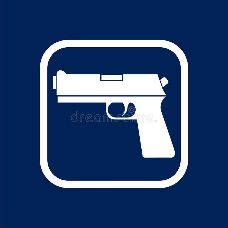 Gun icon illustration stock vector. Illustration of outline - 161467281