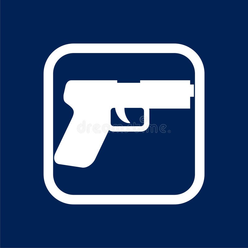 Gun icon illustration stock vector. Illustration of graphic - 161467350