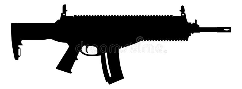 Gun Icon. Machine Gun. Firearms. Submachine Gun Sign. Rifle Icon Stock ...