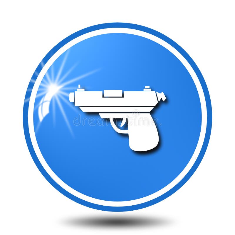 Gun icon,sing,illustration stock illustration. Illustration of violence ...