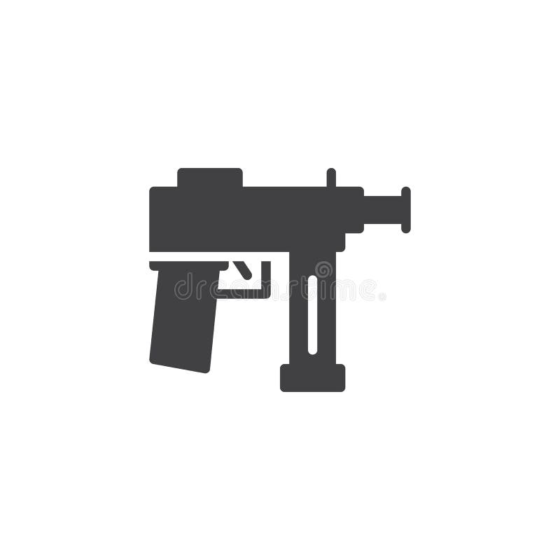 Gun icon vector stock vector. Illustration of handgun - 101922066
