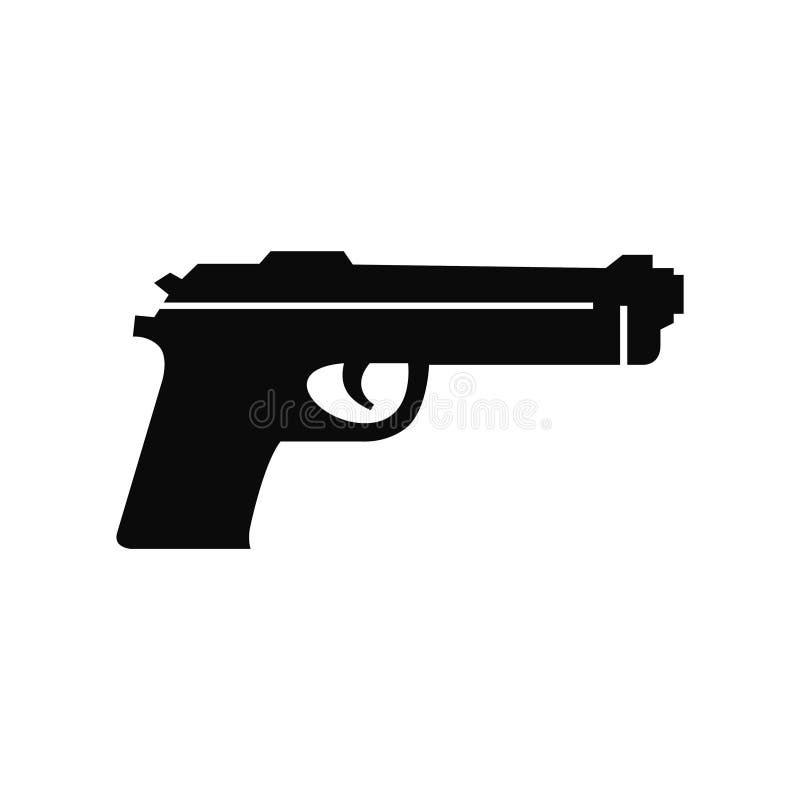 Gun icon vector stock vector. Illustration of concept - 88642295