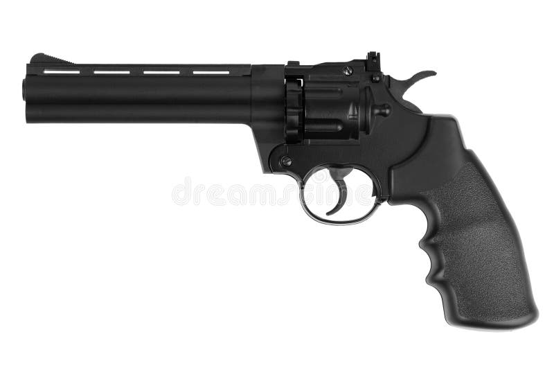Gun - an Imitation of Long-barreled Revolver Stock Image - Image of ...
