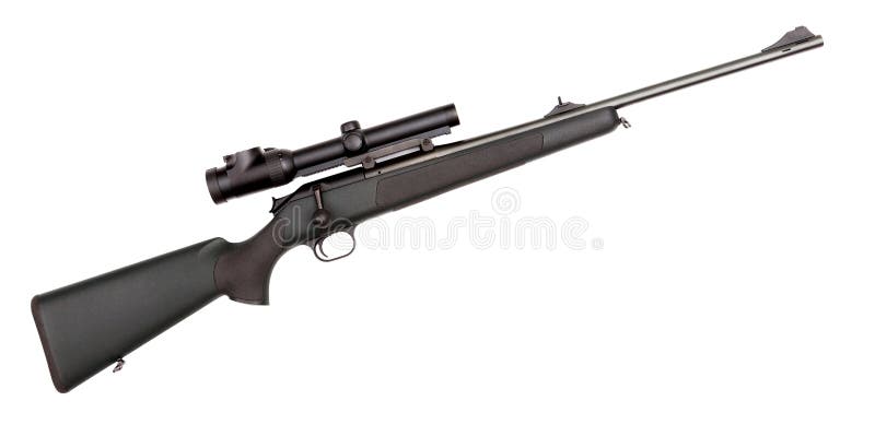 Gun Isolated on a White Background Stock Photo - Image of weapon, metal ...