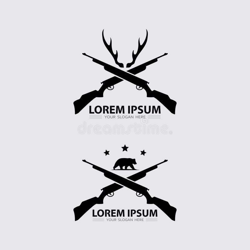 Gun Logo Icon and Tactical Design Guns Vector Illustration Stock ...