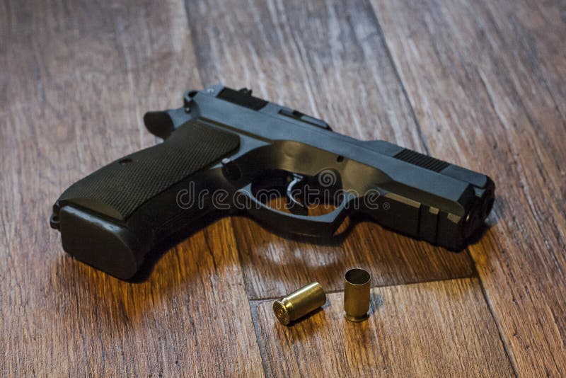 Automatic weapon on ground stock photo. Image of military - 30424404