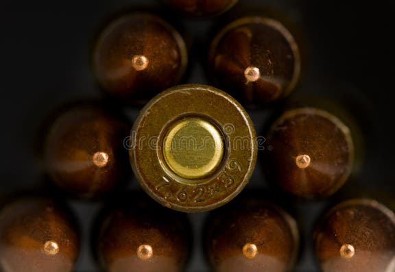 Gun machine bullets stack stock image. Image of stack - 13302711