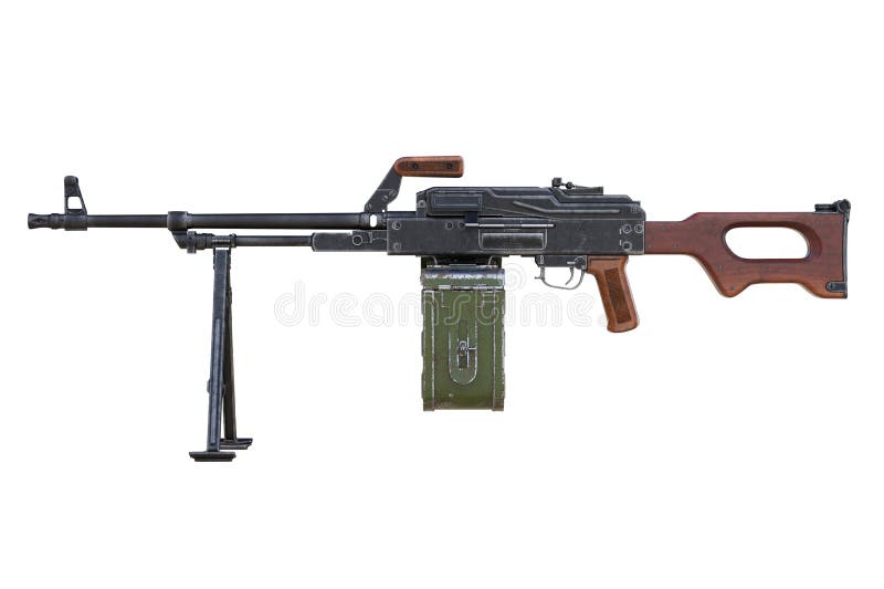 Gun machine, side view stock illustration. Illustration of target ...