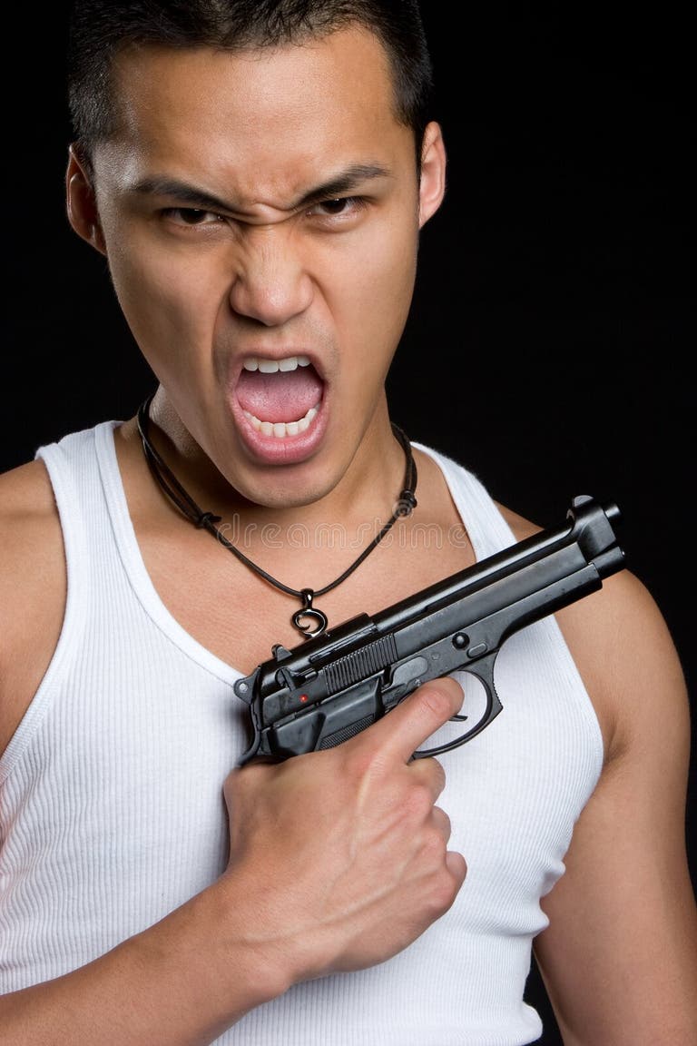 Asian Man Pointing Gun Stock Photos - Free & Royalty-Free Stock Photos ...