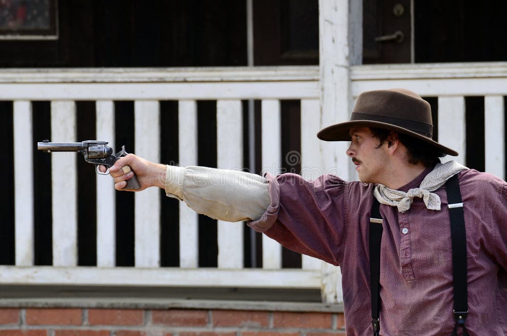 Gun men editorial photo. Image of gunpowder, chaparral - 26121106