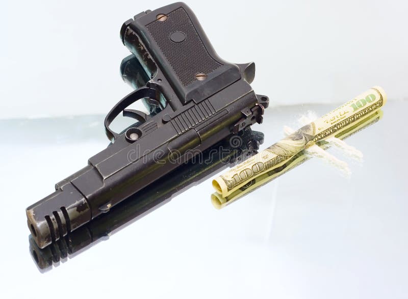 Gun and Money Addict Concept Stock Image - Image of beauty, wallpaper ...