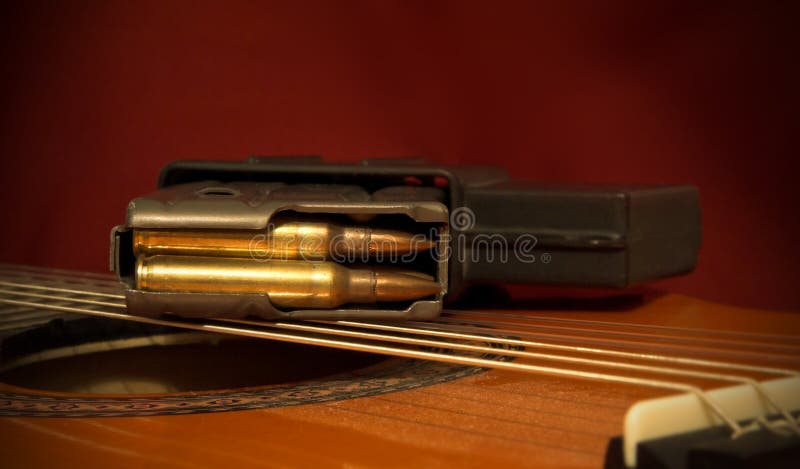 Gun and music stock image. Image of thunder, bullet, weapon - 1593521